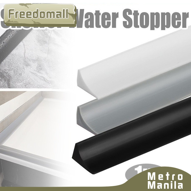 Shower Water Blocking Water Barrier Strip Flexible Silicone Self ...