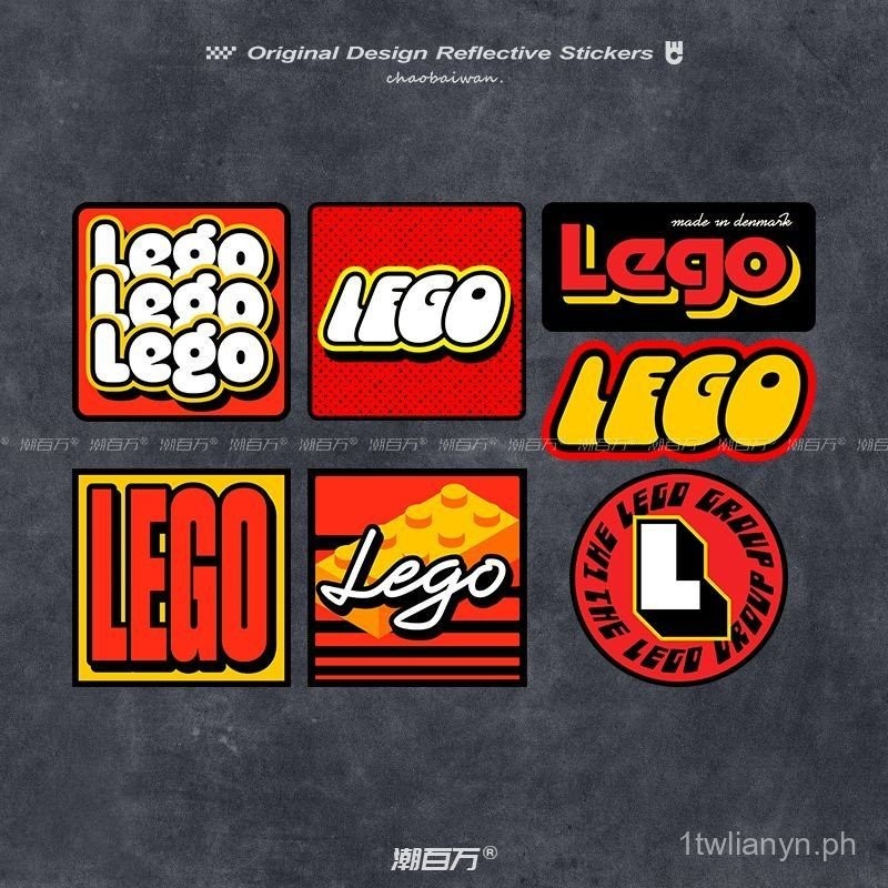 Lego LEGO Car Stickers Retro Creative Car Reflective Stickers ...