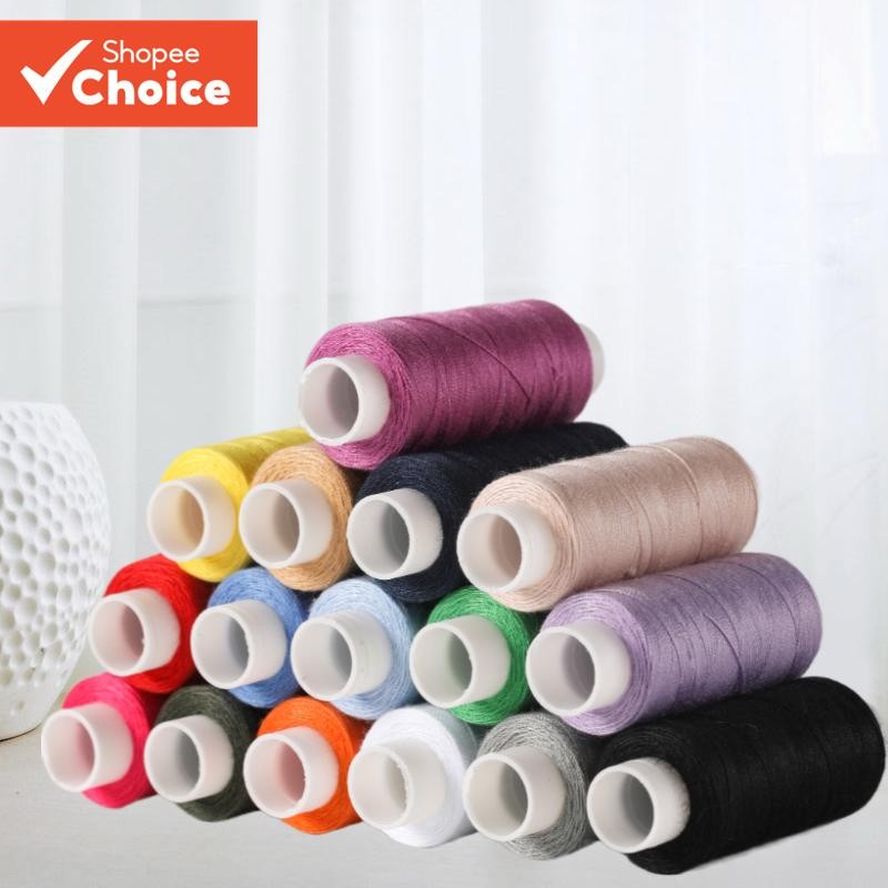 250 Yards 16 Rolls 16 Colors Household 40/2 Sewing Thread Set | Shopee ...