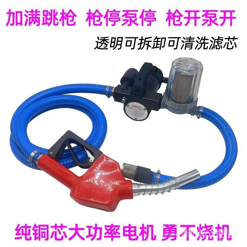 Pump12Diesel Pump Volt Electric Metering Self-Stop Oil Pump Reversible ...