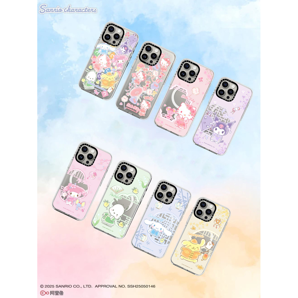 CASECASE X Sanrio characters Impact Clear Magnetic suction Case for ...