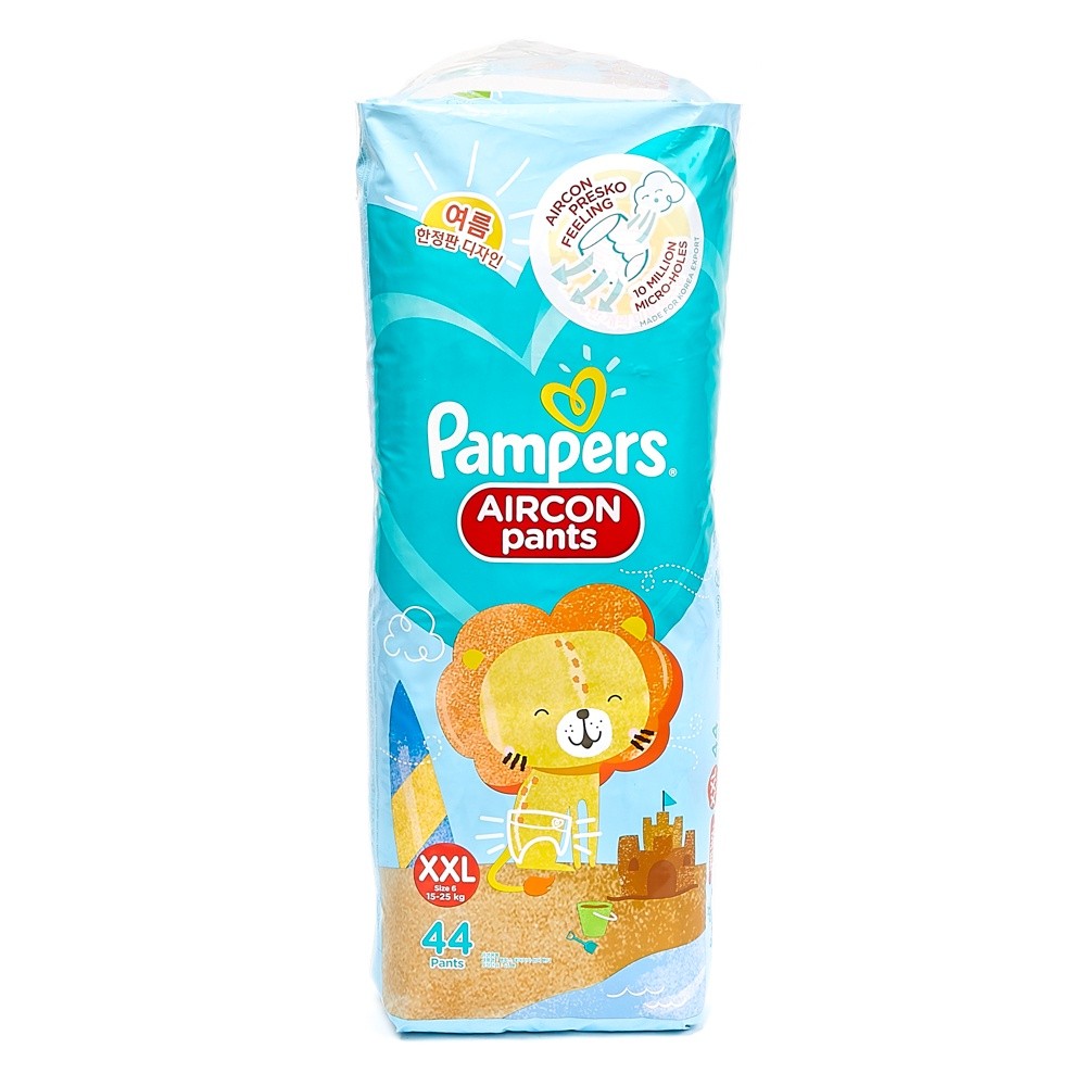 Pampers Aircon Pants Extra Extra Large XXL Diaper 44 pcs | Shopee ...