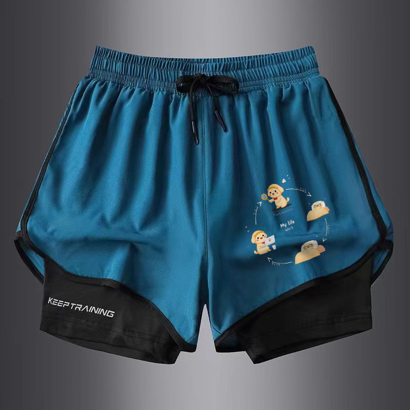 Double layered design sports anti glare shorts YONEX badminton tennis ...