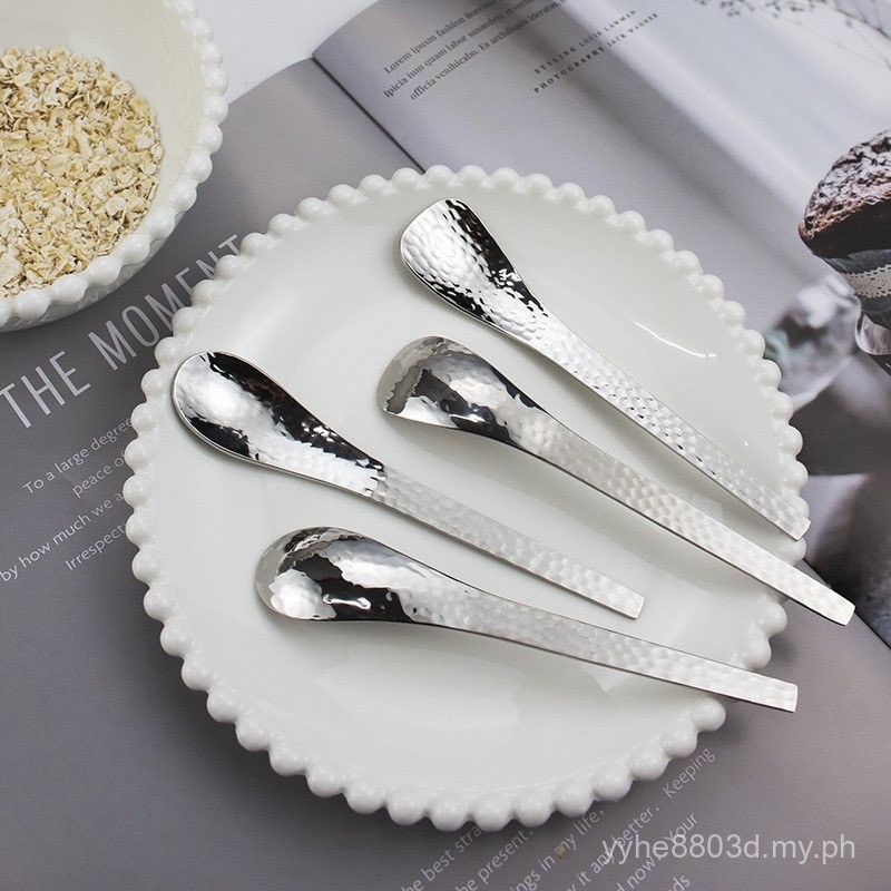 Creative Japanese Style304Stainless Steel Hammered Design Coffee Spoon ...