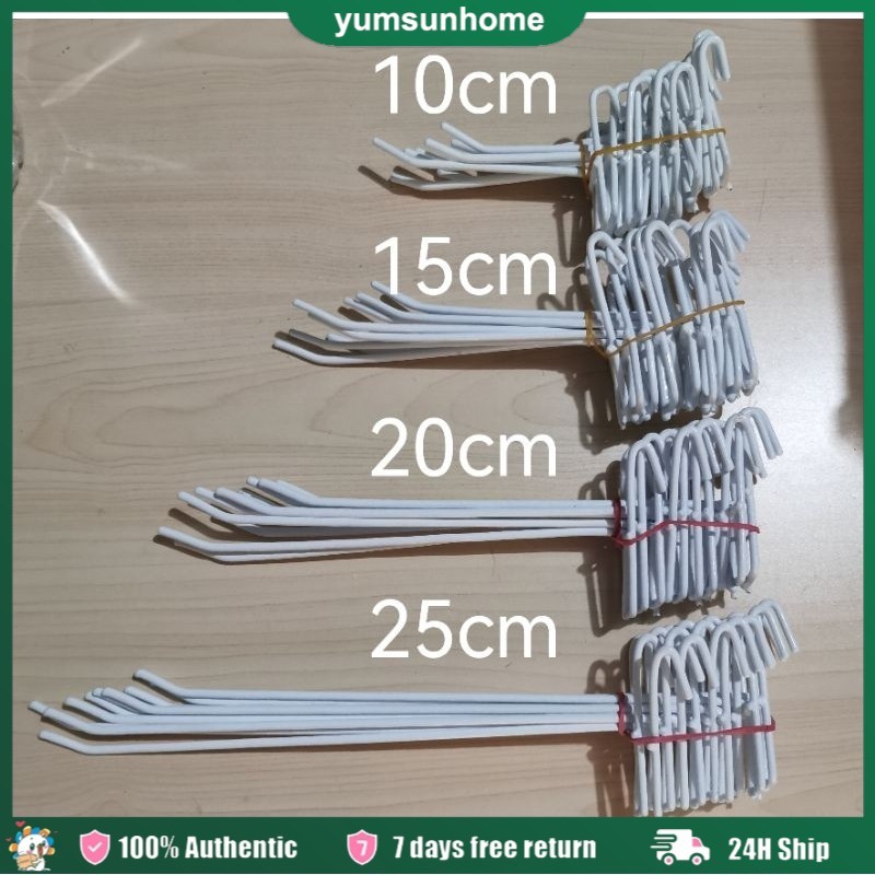 10Pcs Metal Store Screen Hook Organizer Display for Grocery Wire Mesh ...