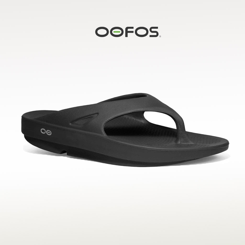 OOFOS Black-Healthy Slippers Soft And Comfortable Feet With Ufoam ...