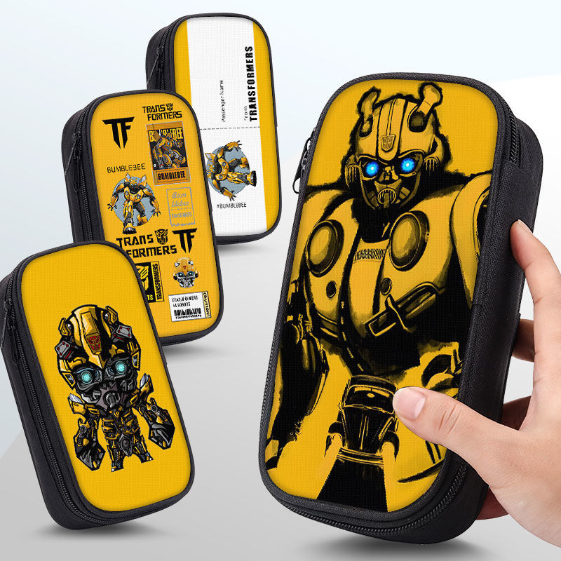 Transformers Custom Student School Pencil Box Canvas Pencil Bag Large ...