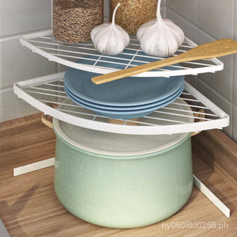 Spice Rack Tabletop Storage Rack Kitchen Organizer Corner Wall Corner ...