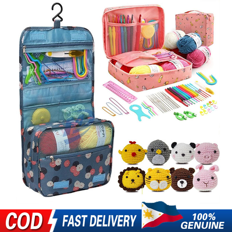 59PCS Beginner Crochet Kit for Adults Knitting Starter Kit Adults and ...