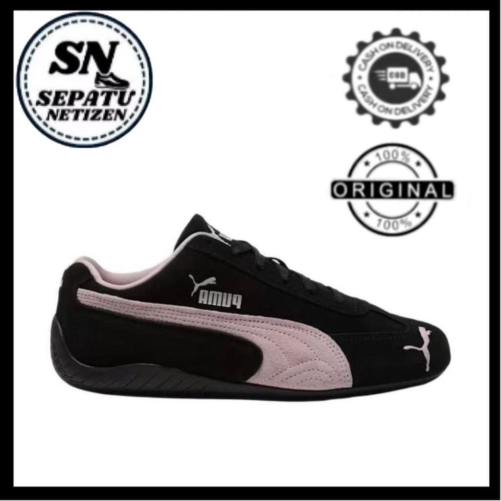 Puma Speedcat OG Black Pink Sneaker Klasik Nyaman | Shopee Philippines