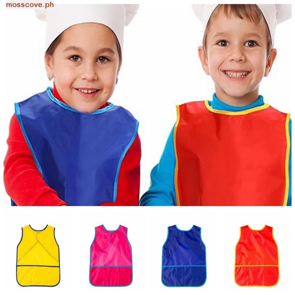 MOSSCOVE Kids Art Smock, Nylon Sleeveless Painting Aprons, Cleaning ...