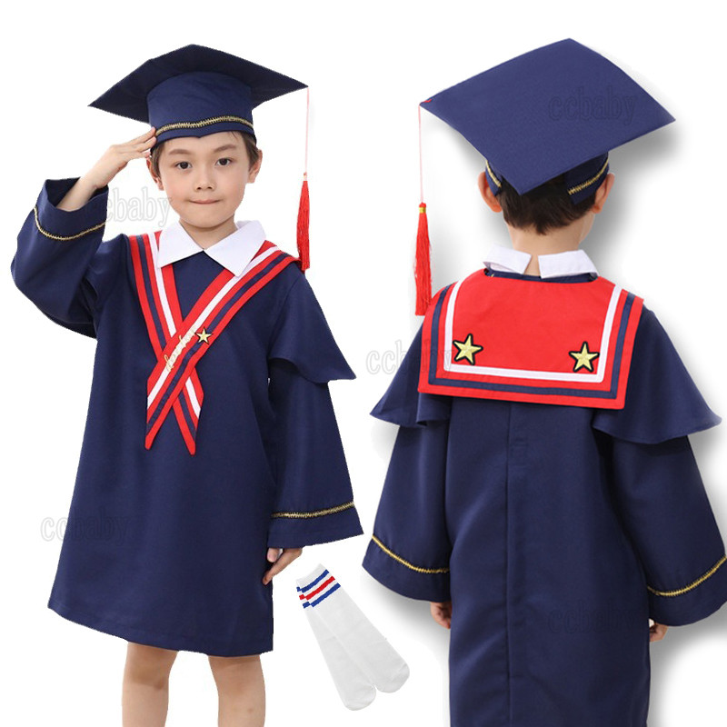 Kindergarten Primary School Graduation Clothing Student Bachelor Gown ...