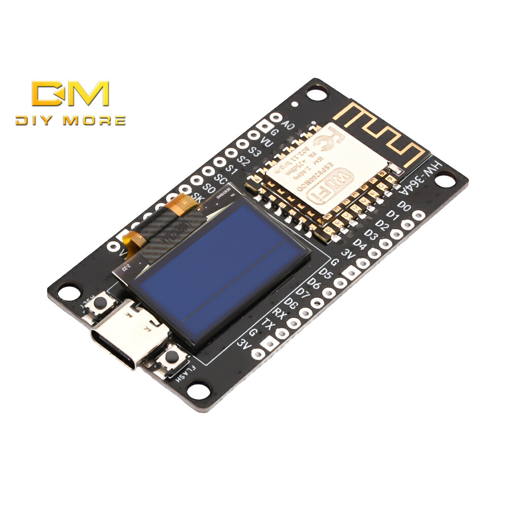 DIYMORE NodeMCU ESP8266 Development Board with 0.96 Inch OLED Display ...