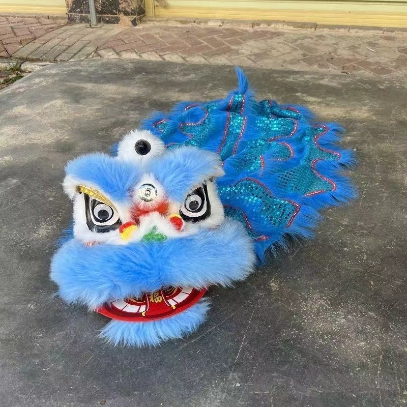 Lion Dance South Lion Performance Children Wool Lion Head Lion Dance ...