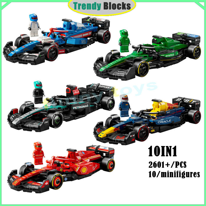 66802 Ultimate F1 Collector's Pack F1 Car Building Blocks 10IN1 Speed ...