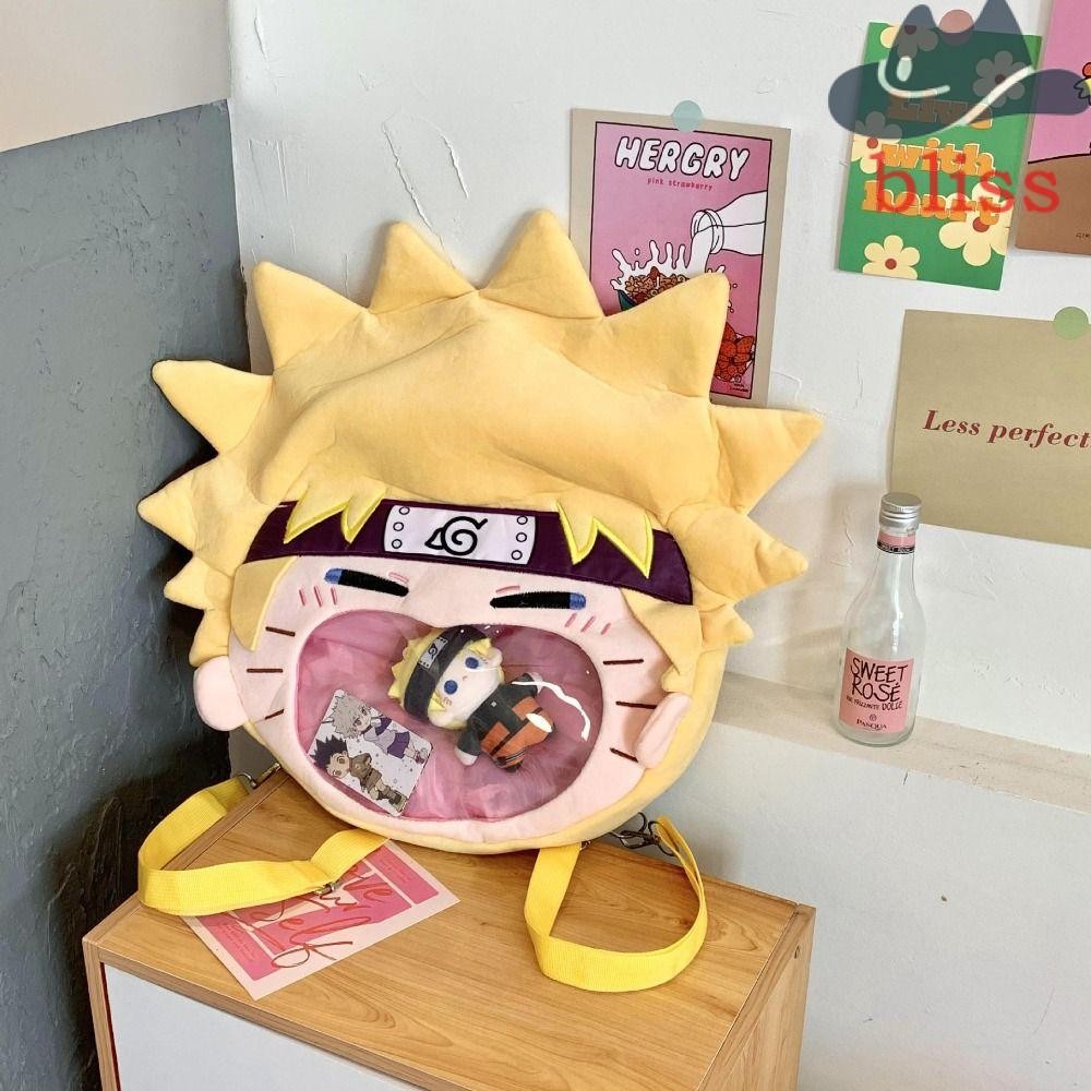BLISS Uzumaki Naruto Bag, Japanese Anime Big Mouth Uchiha Sasuke Itabag ...