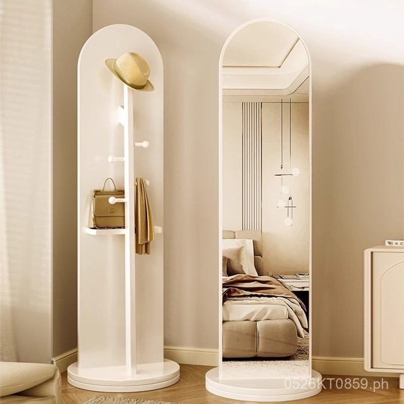 Rotating Clothes Rack Dressing Style Home Floor Standing Full-Length ...