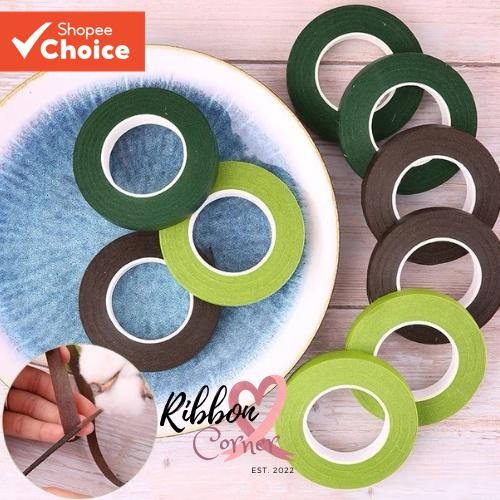 Waterproof Flower Tape Floral Florist Elastic Tape Self Adhesive Green ...