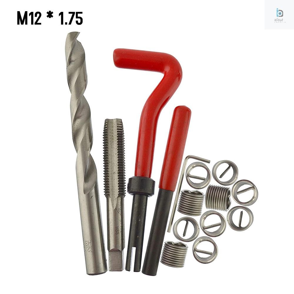 15Pcs Metric Thread Repair Insert Kit M5 M6 M8 M10 M12 M14 Helicoil Car ...
