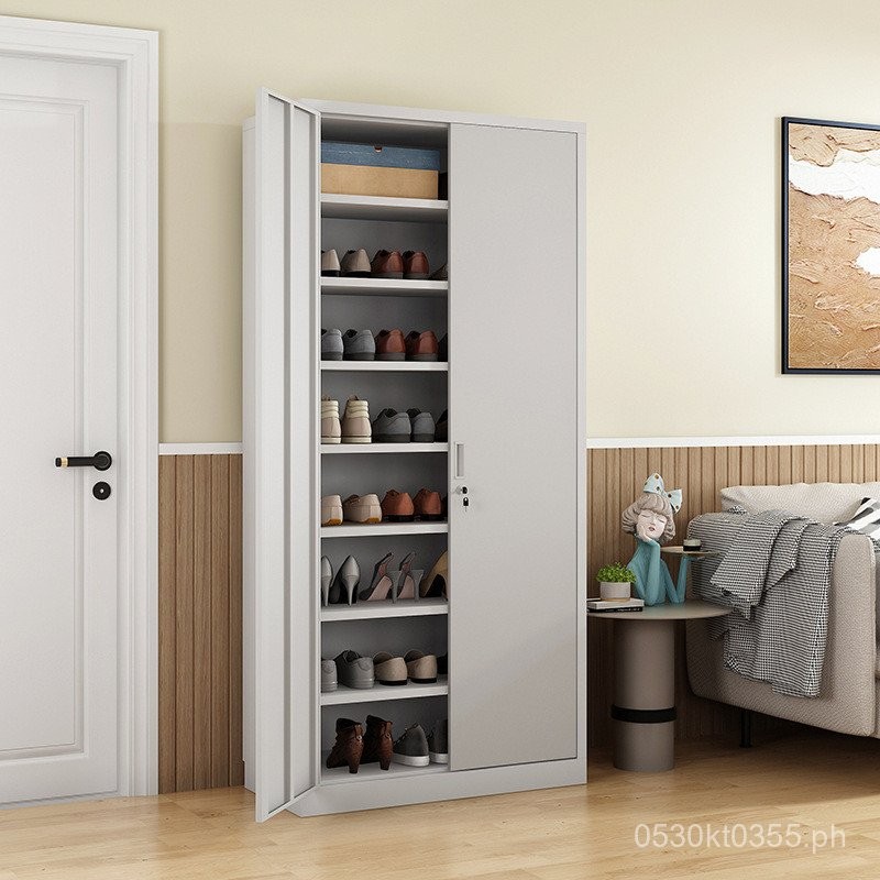 Corridor Lockable Metal Storage Cabinet Steel Cabinet Entryway Shoe ...