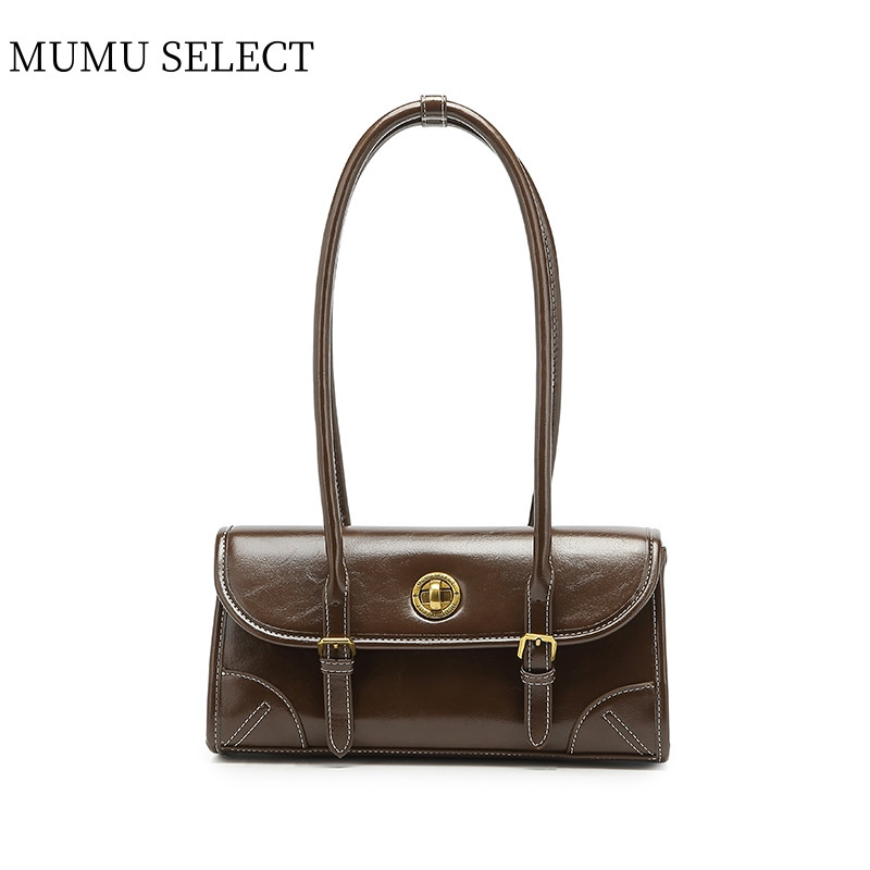 【Mumu Select】M840 Retro Armpit Women PU Leather Bag Elegant Shoulder ...