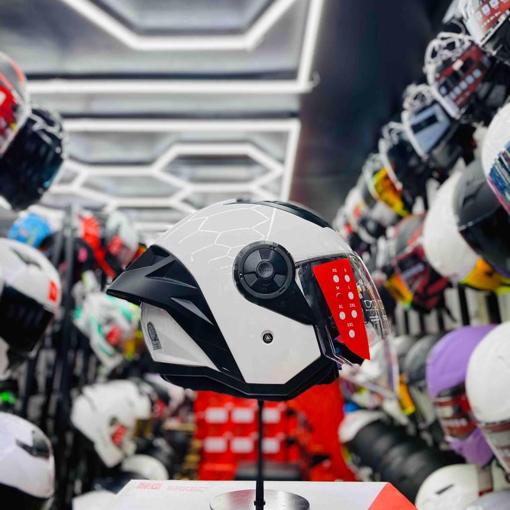 LS2 AIRFLOW W/ BLUETOOTH INTERCOM HALF FACE MOTORCYCLE HELMETS | Shopee ...