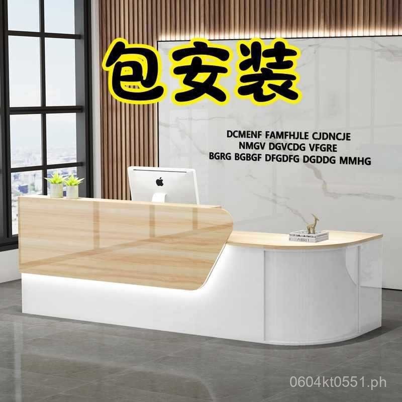 Counter Table Milk Tea Curved Clothing Store Reception Desk Corner ...