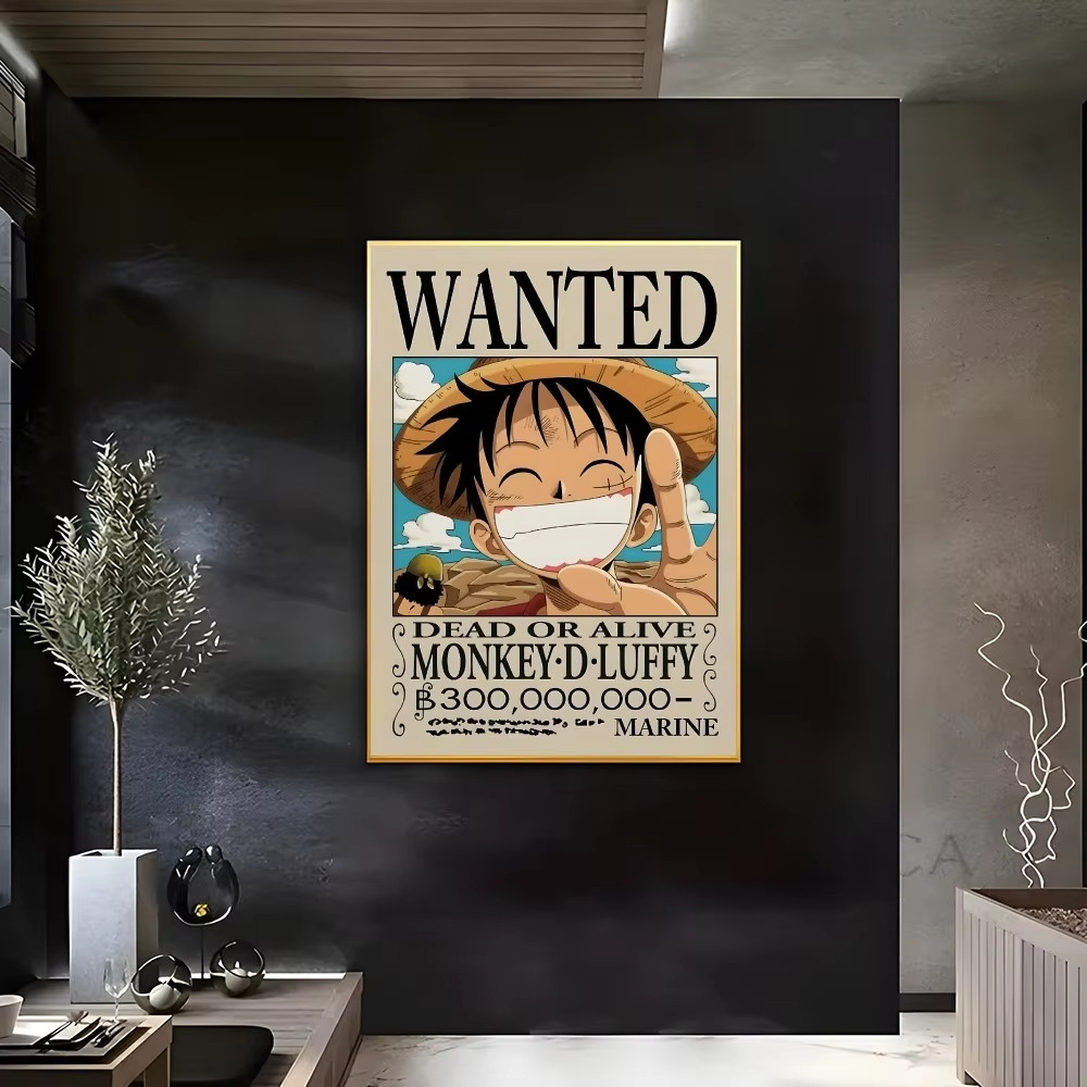 Anime One Piece Poster Sticker | Waterproof Wall Art Print | Aesthetic ...
