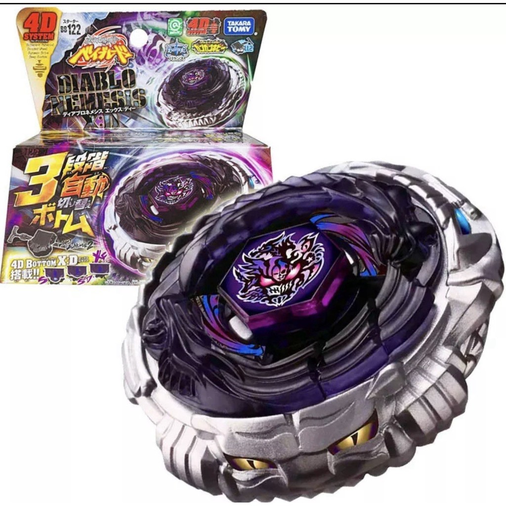 Takara Tomy Beyblades Fusion BB-122 Diablo Nemesis X:D Metal Fury ...