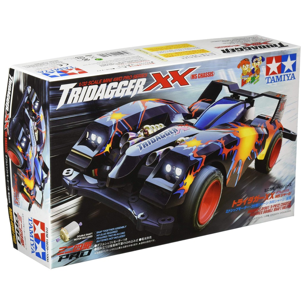 Tamiya Mini 4WD PRO Series No.29 Tridagger XX MS Chassis 18629 ...