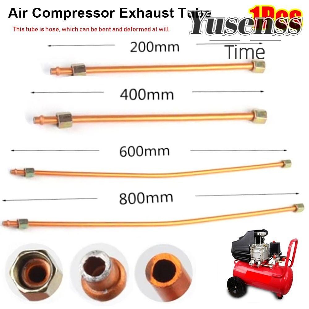 YUSENSS 1Pcs Air Compressor Exhaust Tube, Aluminum Copper-plated 200 ...