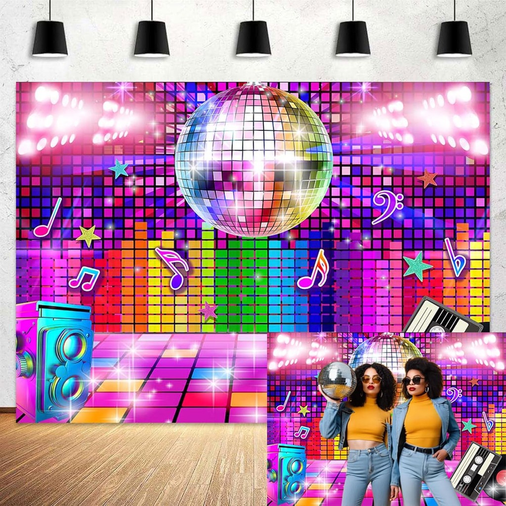 Disco Photography Backdrop 70s 80s 90s Retro Disco Party Ball ...