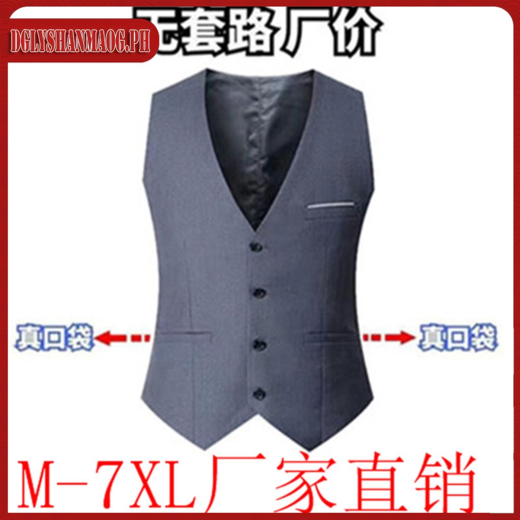 Waiter Vest Mens Suit Vest Male Waistcoat Business Formal Dresses Slim ...