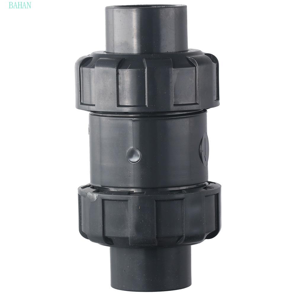 BAHAN One-way Valve, 1/2" UPVC Check Valve, Durable Black True Union ...