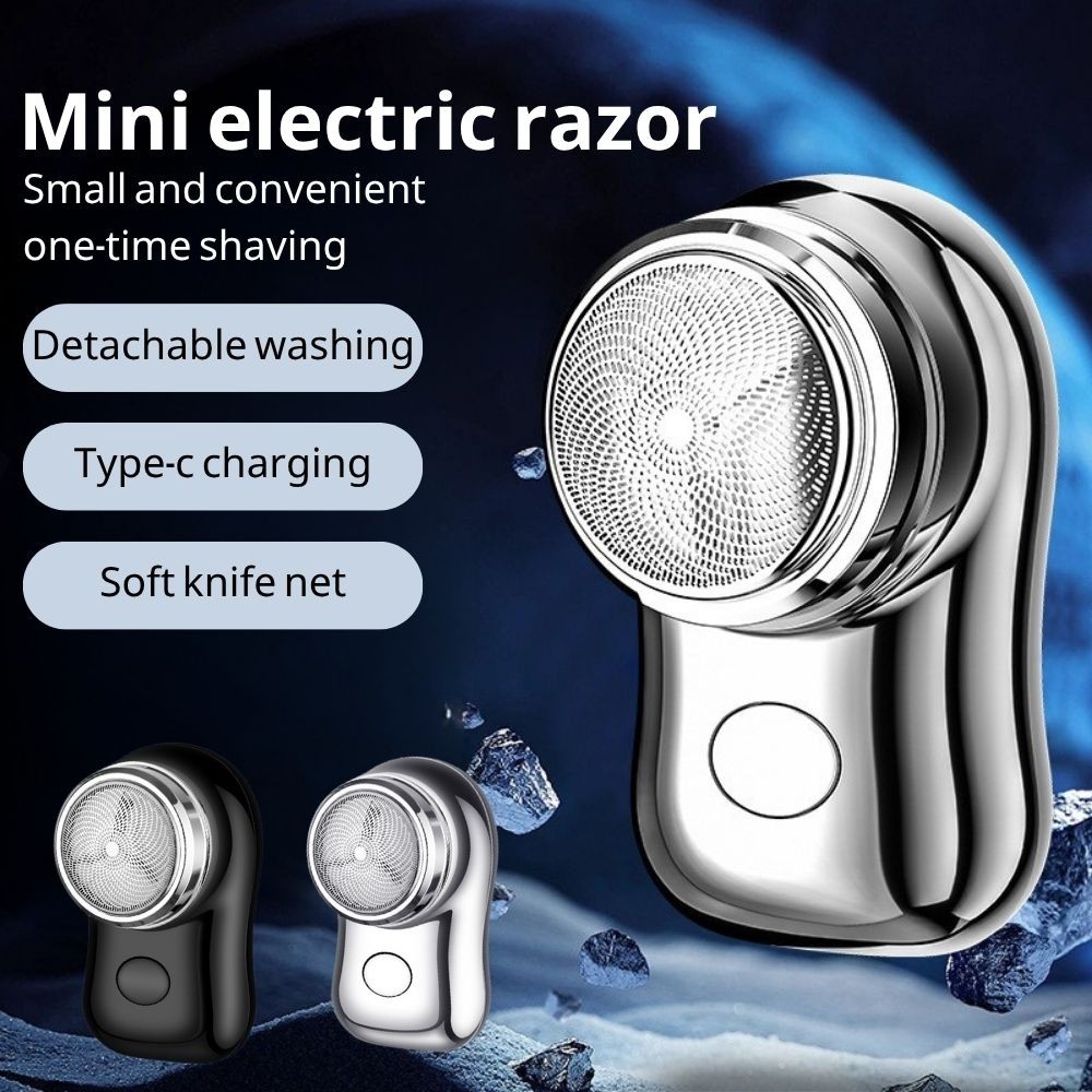 Men's Shaver USB Rechargeable Portable Travel Trimmer Mini Electric ...