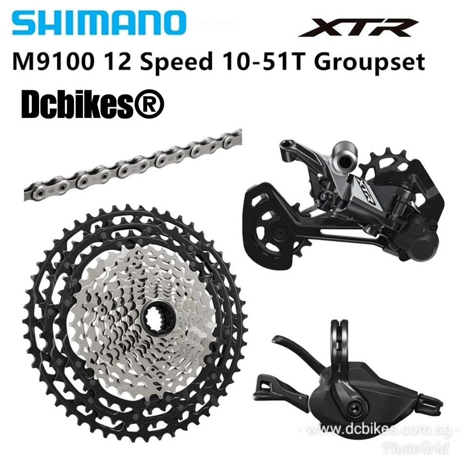 Shimano XTR M9100 1 X 12 Speed XTR Shifter + XTR SGS Derailleur + XTR ...