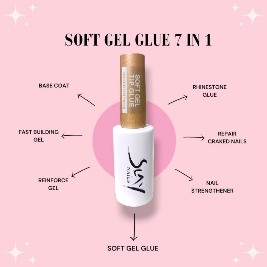 Slay Nails 7 in 1 Softgel Nail Glue strong 15ml | Shopee Philippines