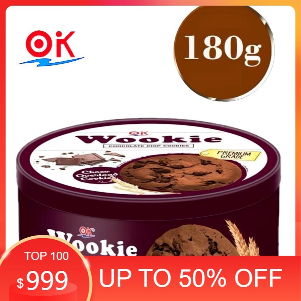 OK Wookie Choco 180g rams Overload Cookies Snack Biscuits | Shopee ...