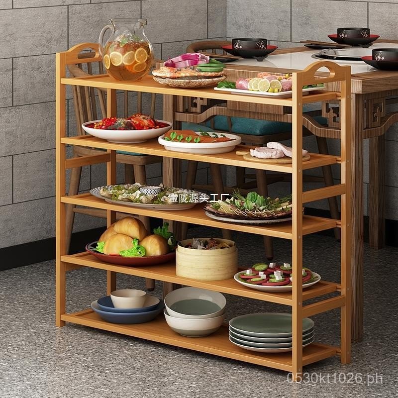Kitchen Storage Rack Vegetable Tray Dish Rack Solid Wood Multi-layer ...