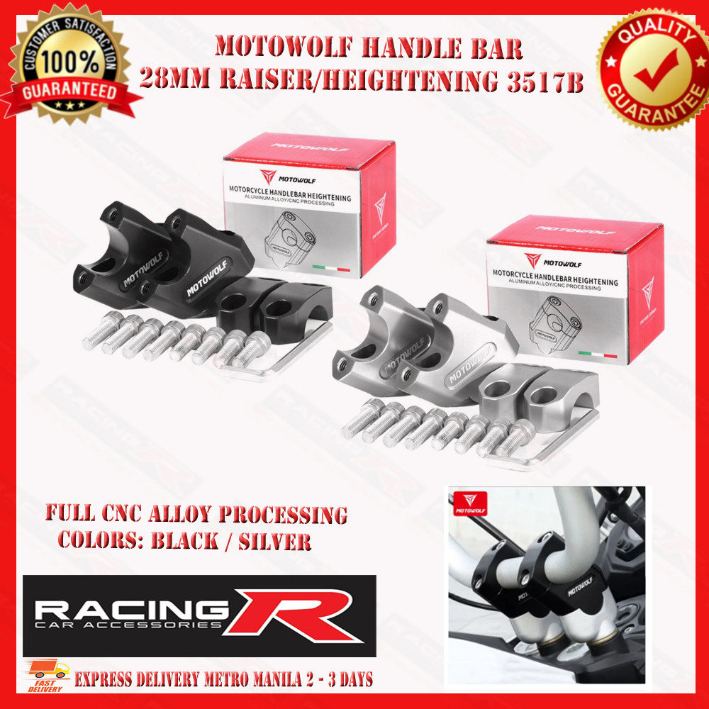 Motowolf 22mm & 28mm Handle Bar Riser and Lifter for PCX / BMW R9T ...