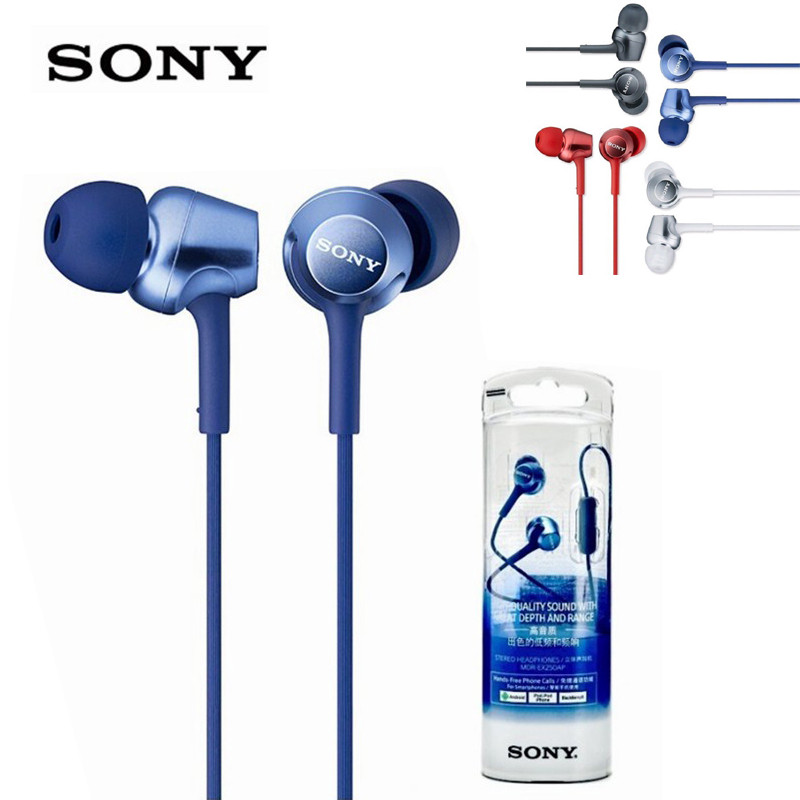 SONY MDR - EX255AP In-Ear Headphones 3.5mm Wired Stereo Earphone with ...