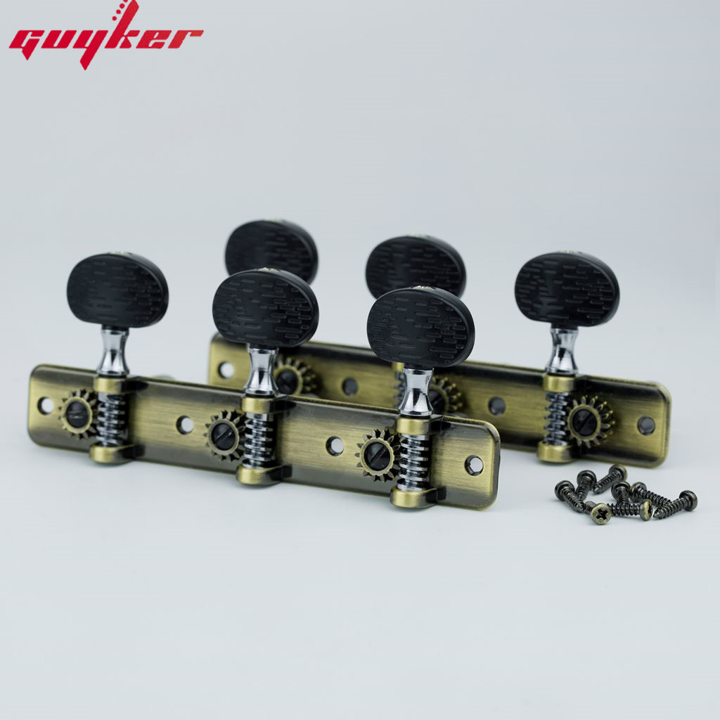 1 Set Acoustic Classical Guitar Tuning Keys Steel Pegs Machine Heads ...