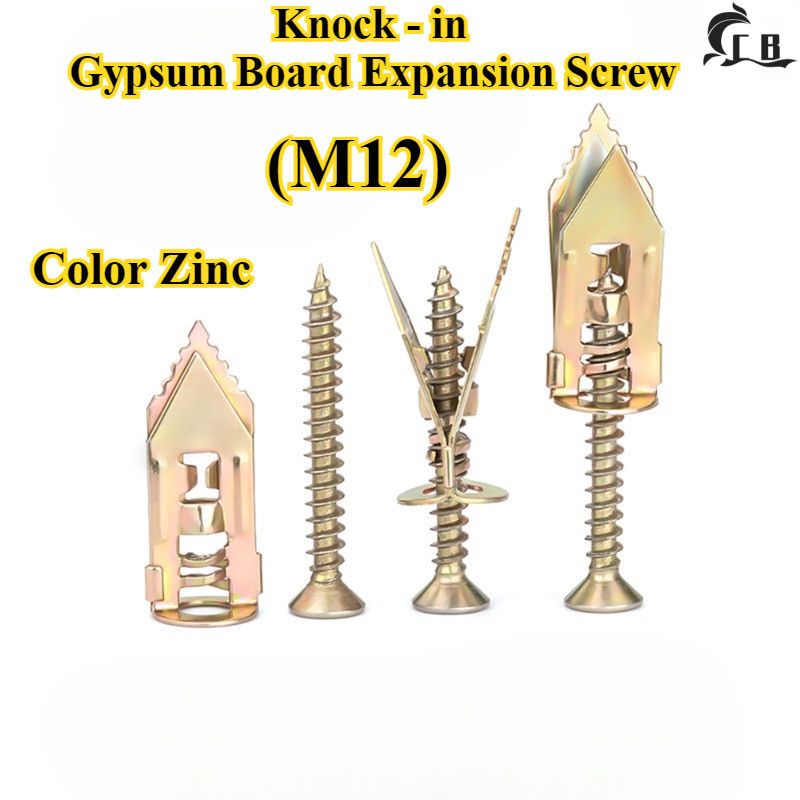 [CB-PZLS] Color Zinc, Knock - in Gypsum Board Expansion Screw, (M12 ...