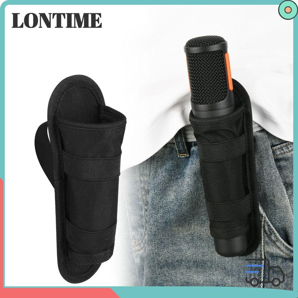 LONTIME STORE Waist Carrying Mic Pouch, Nylon Portable Microphone Belt ...