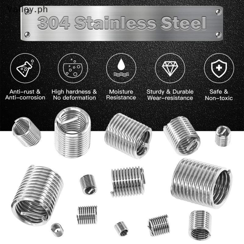 Valley* 60Pcs Wire Thread Insert M3 M4 M5 M6 M8 M10 M12 Fastening ...