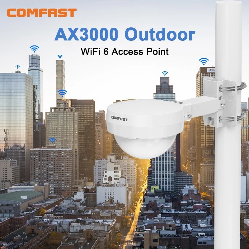 COMFAST WiFi6 High Power AX3000 Outdoor Wireless Repeater AP ...