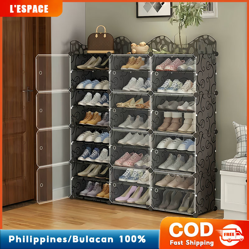 【Local shipment】Shoe Rack Shoe Cabinet Shoe Storage Boxes Foldable Dust ...