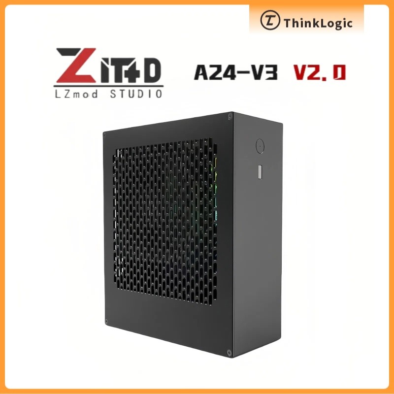 LZmod A24-V3 2.0 Case 4L All Aluminum Chassis Mini ITX FLEX 1U Power ...