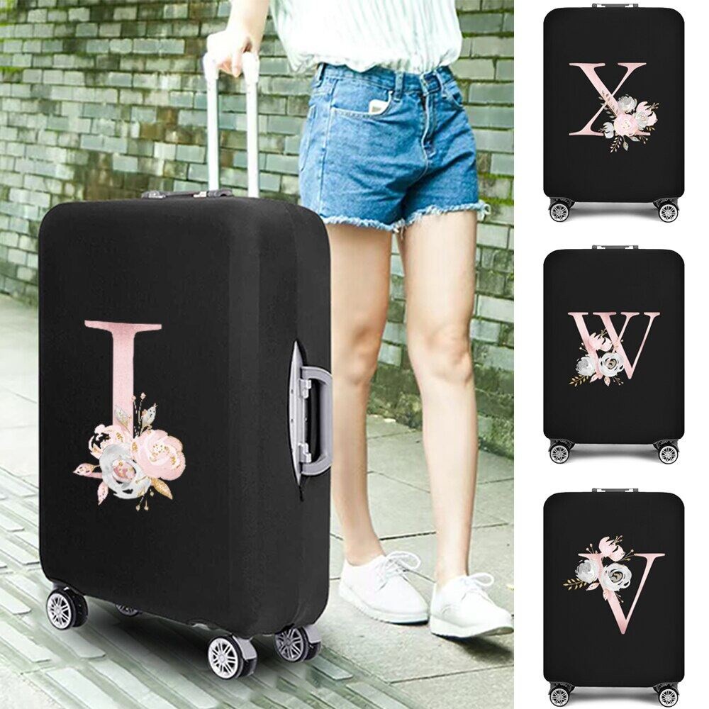 Travel Luggage cover Protective Cover S-XL Inch Trolley Baggage Elastic ...