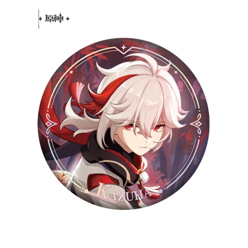 Official Genshin Impact Kaedehara Kazuha Merchandise Collection Badge ...